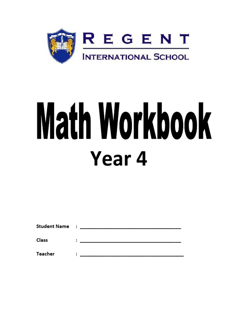 Year 4 Maths Workbook PDF | PDF | Teaching Mathematics