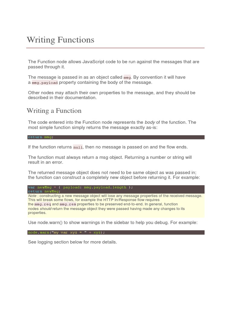 Writing Functions | PDF | Computers