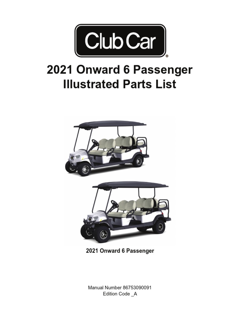 Onward 6-Passenger (Gas and Electric) Illustrated Parts Catalog | PDF ...