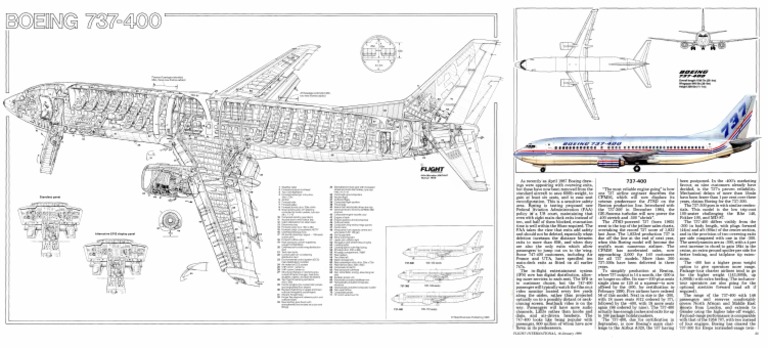 Boeing 737-400 Cutaway | PDF