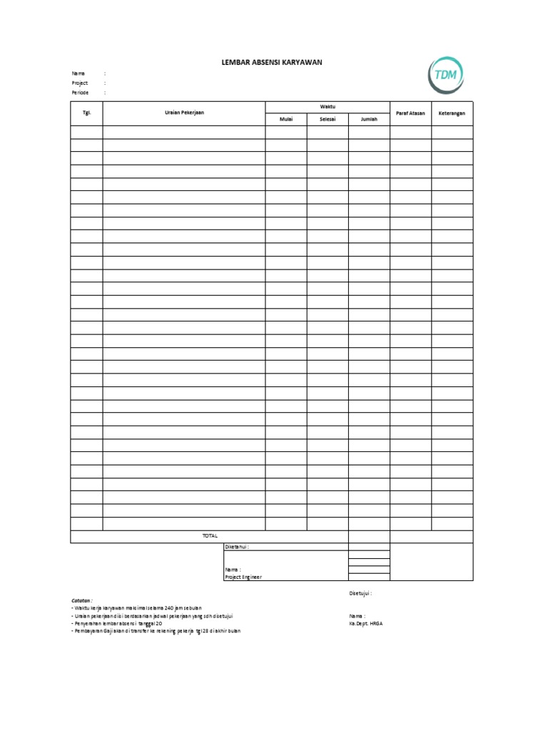 Form Time Sheet | PDF