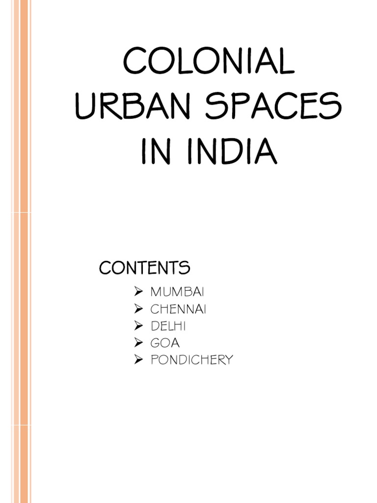 Colonial Urban Spaces in India | PDF | Architectural Design | Architecture