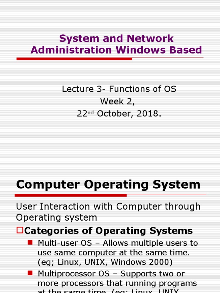 Functions of OS | Download Free PDF | Operating System | Process (Computing)