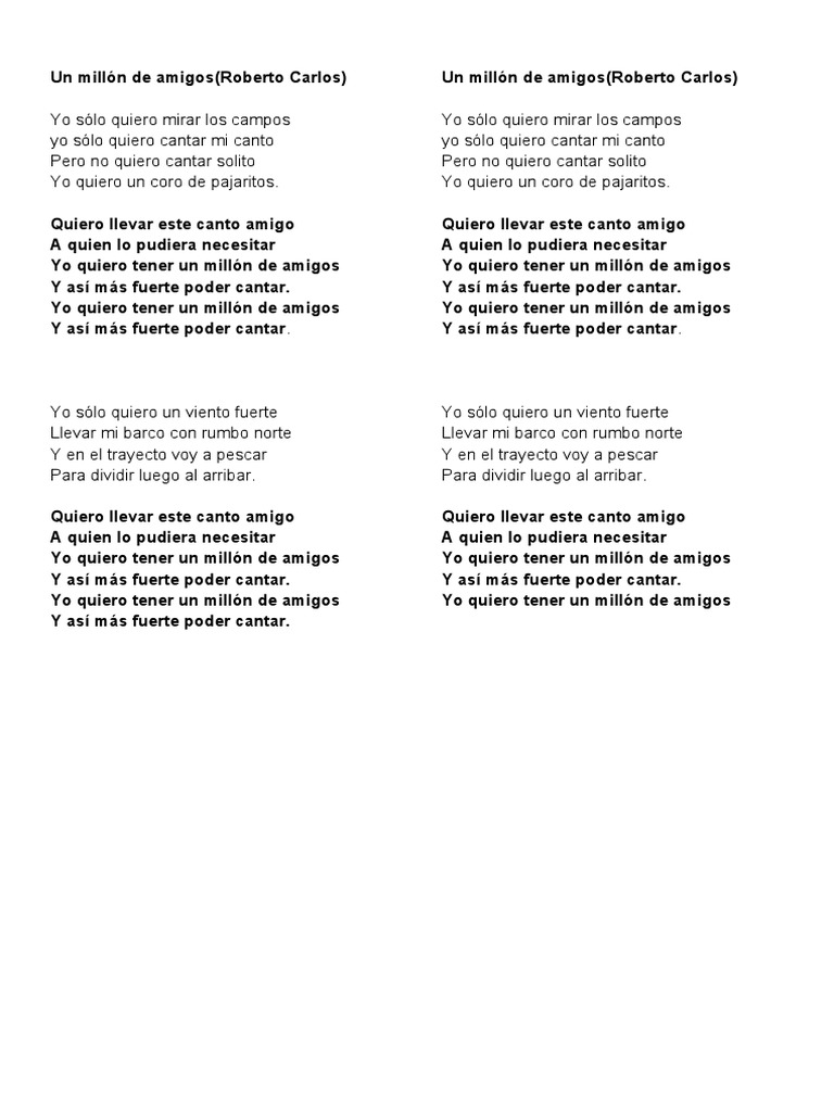 Un Millón de Amigos | PDF