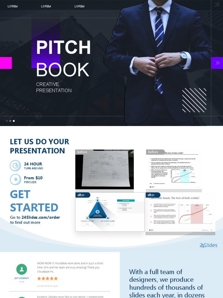 Pitchbook Template-Creative | PDF | Market (Economics) | Business