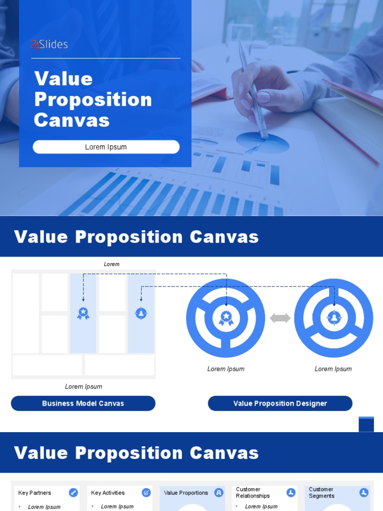 Template Powerpoint Value Proposition Canvas-Corporate | PDF ...