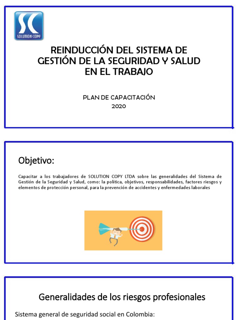 Induccion y Reinduccion SG | PDF | Bienestar | Riesgo