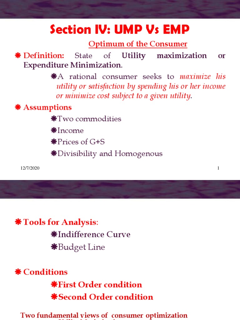 Chapter One Part II | PDF | Utility | Mathematical Optimization