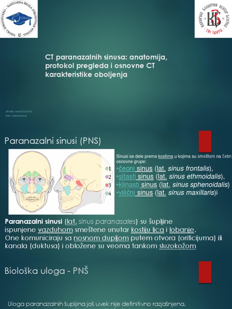 4.CT Paranazalnih Sinusa - Anatomija, Protokol Pregleda I Osnovne CT ...