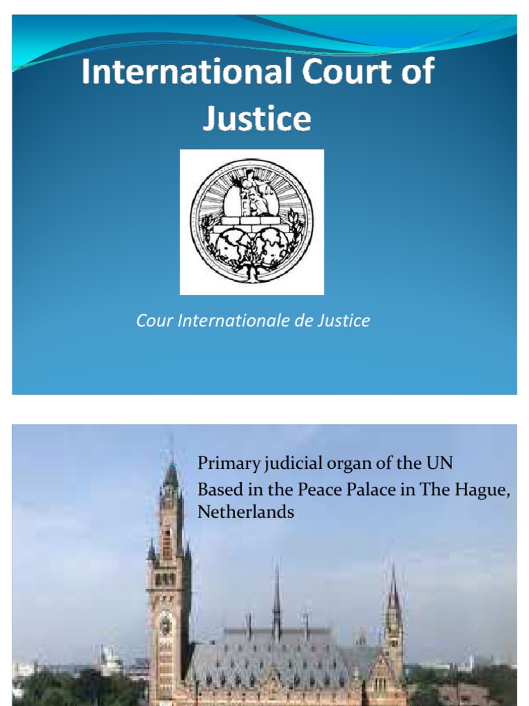 International Court of Justice | PDF | Legal Organizations | Judiciaries