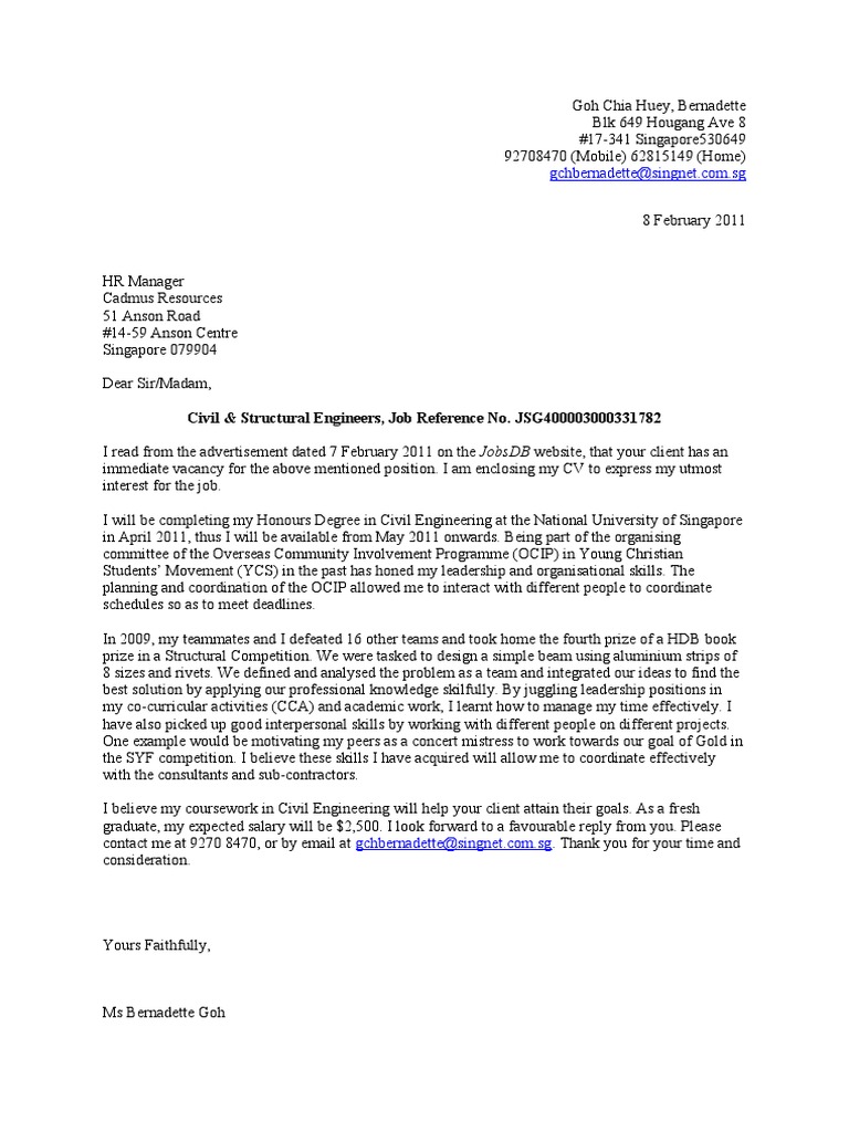 Cover Letter - Ber | PDF | Science And Technology | Cognition