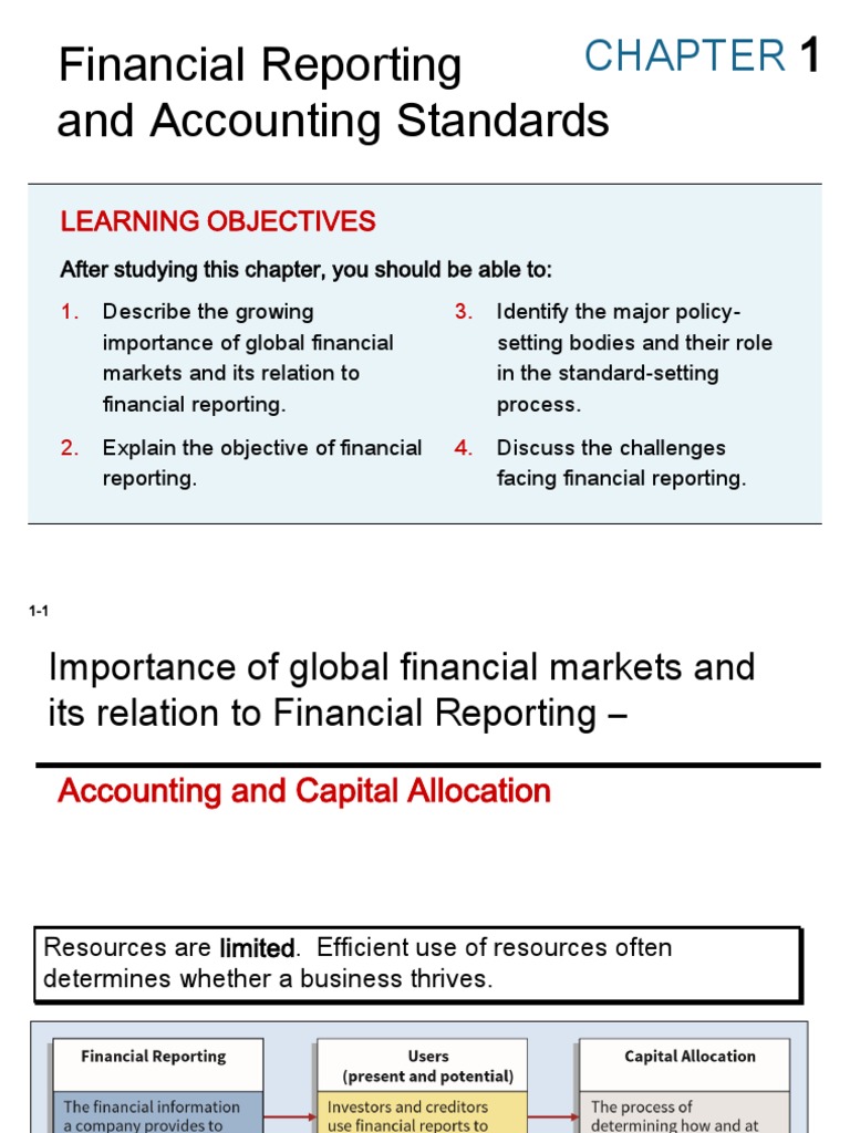 Lesson 1 - Financial Reporting and Accounting Standards The Conceptual ...