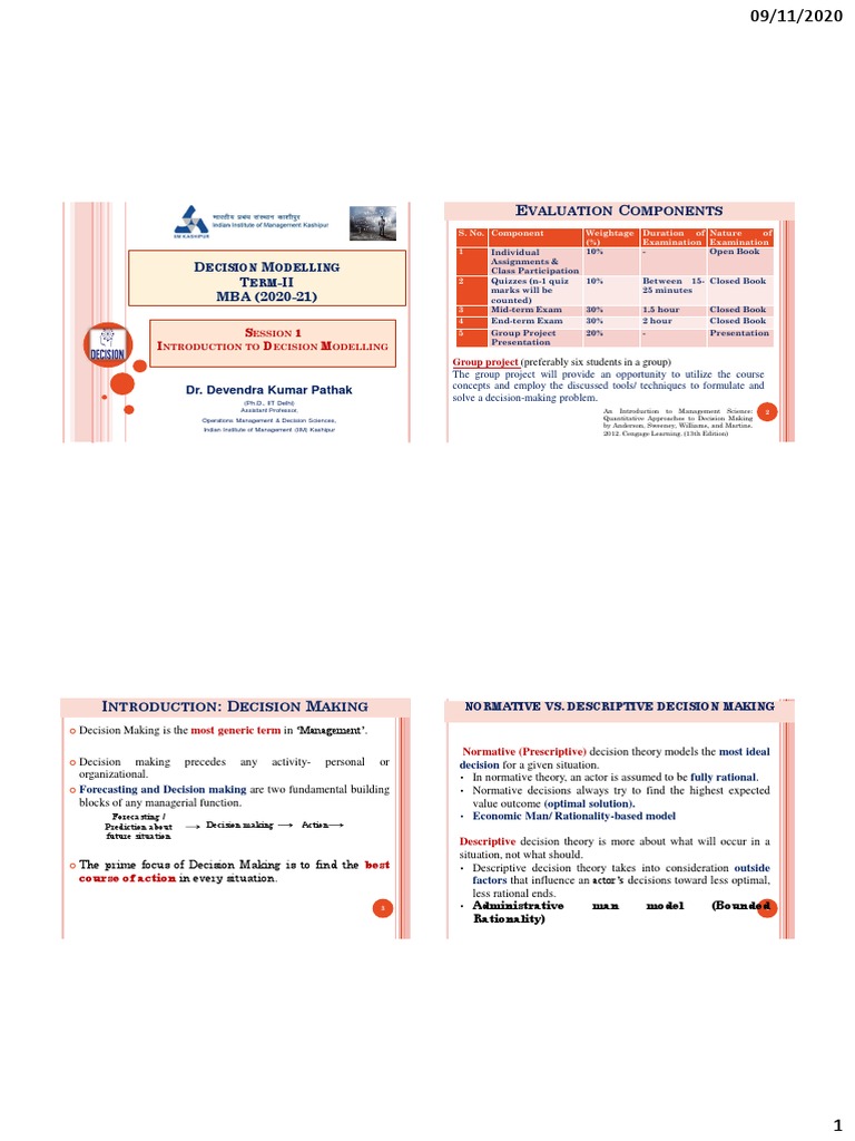 DM Mid Term | PDF | Linear Programming | Decision Theory