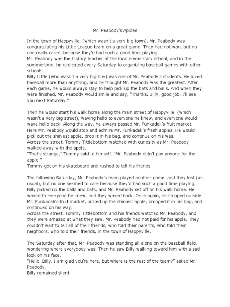Mr. Peabodys-Apples-Text | PDF