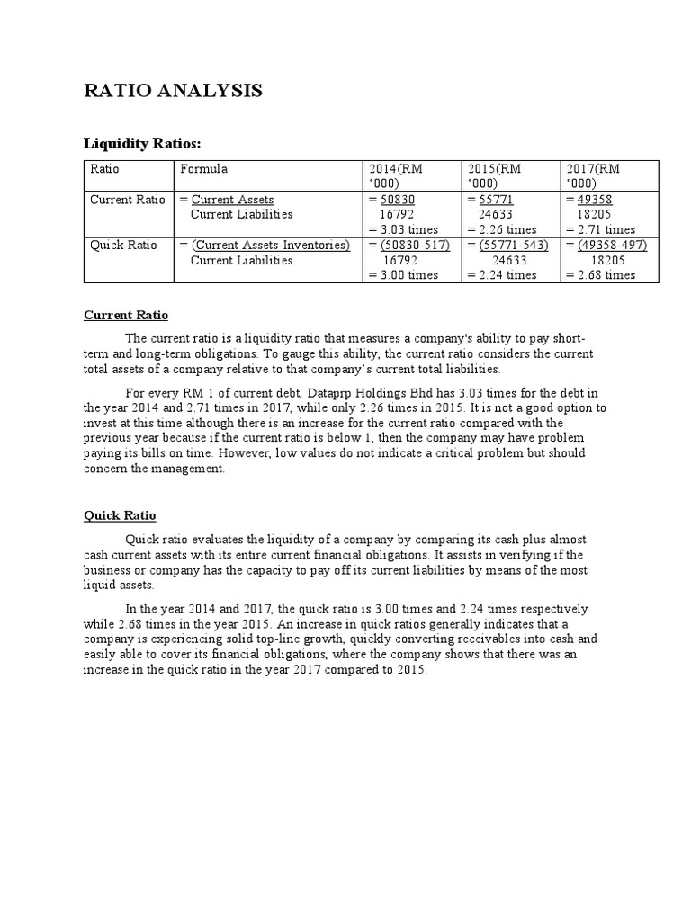 Financial Management Ratio Analysis | PDF | Price–Earnings Ratio ...
