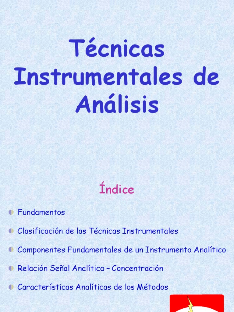 Tecnicas Instrumentales de Análisis | PDF | Señal analoga | Calibración