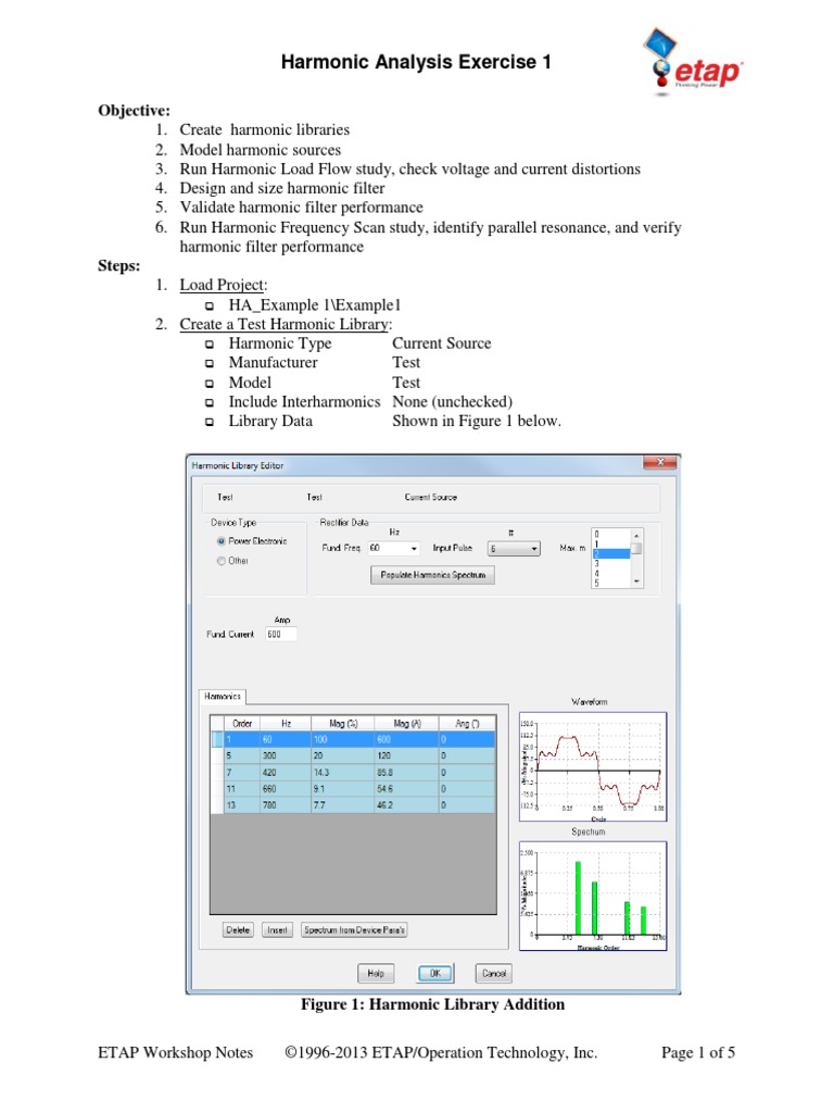 Harmonic Analysis Exercise 1: Objective | PDF | Electronic Filter | Electronic Engineering