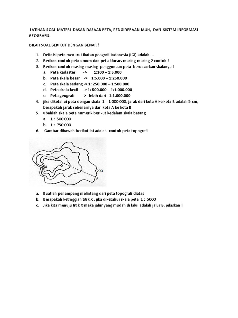 Latihan Soal Peta | PDF