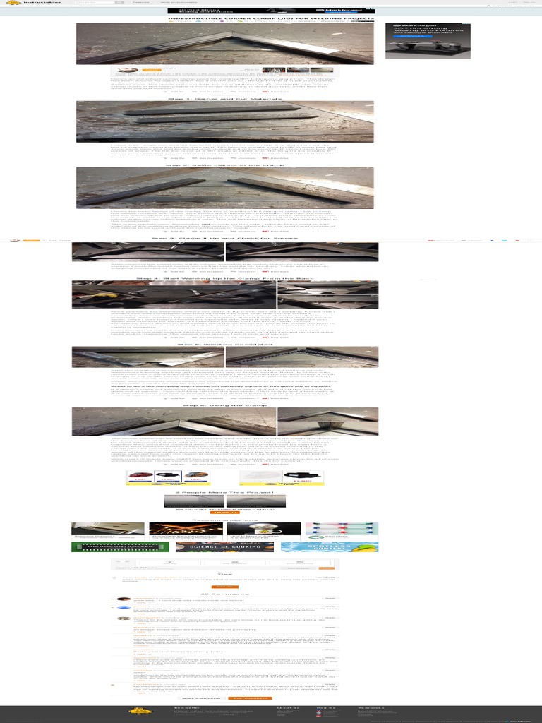 Indestructible Corner Clamp (Jig) For Welding Projects | PDF | Welding ...