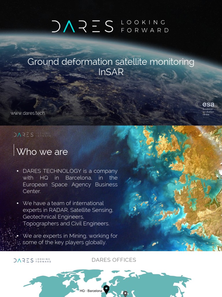 Ground Deformation Satellite Monitoring Insar: WWW - Dares.tech | PDF ...