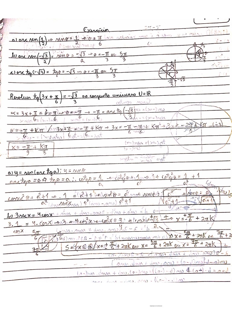 Exercícios de Arcos Inversos PDF | PDF