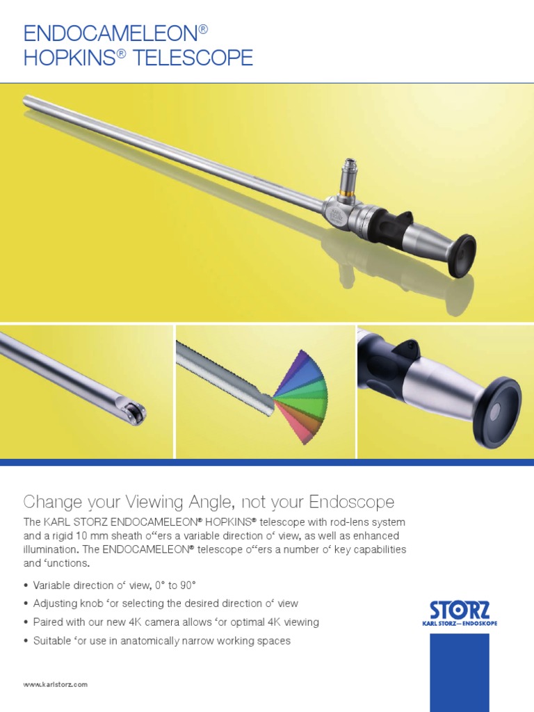 Endocameleon Hopkins Telescope: Change Your Viewing Angle, Not Your Endoscope | PDF | Endoscopy ...