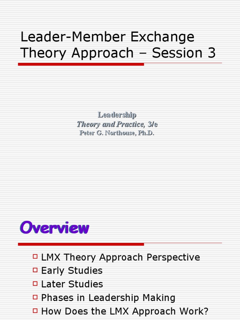 Leader Member Exchange Theory | PDF | Leadership | Scientific Theories