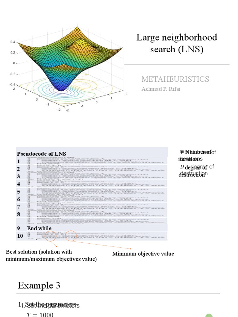 Large Neighborhood Search (LNS) : Metaheuristics | PDF | Metaheuristic | Theoretical Computer ...