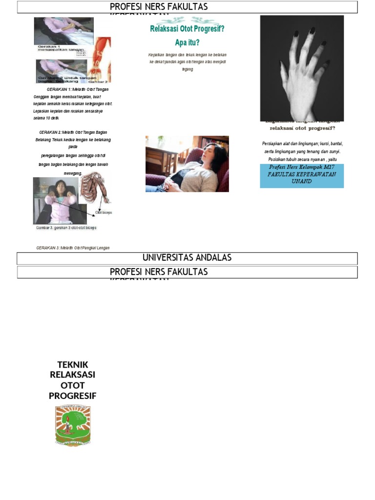 LEAFLET RELAKSASI OTOT PROGRESIF PDF | PDF