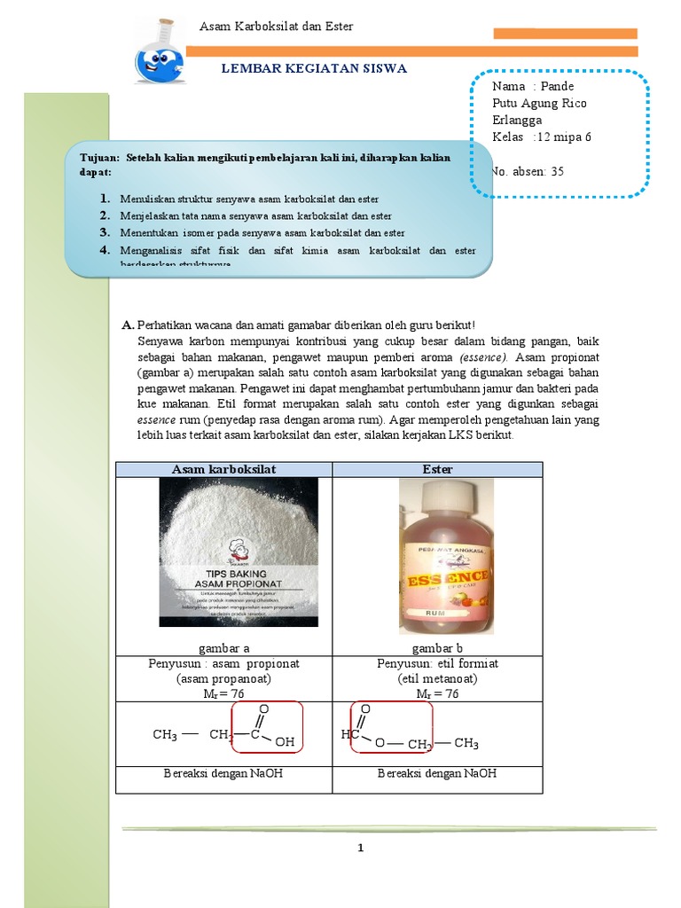 LKS 4 Asam Dan Ester | PDF
