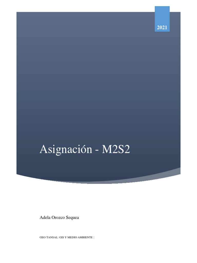 Tarea Arcgis Bas M2S2 Orozcosequea | PDF