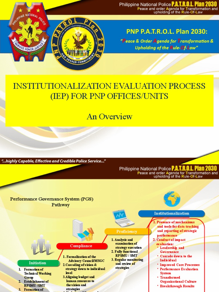 1 - Overview of The IEP | PDF | Governance | Implementation