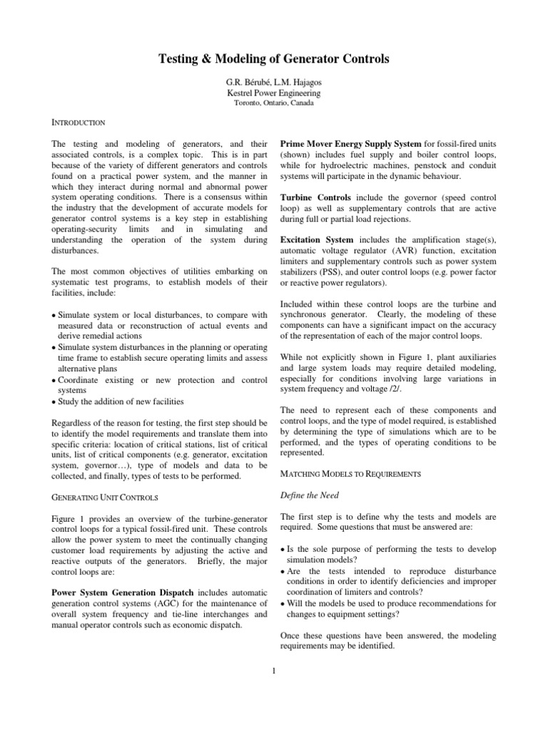 Testing Of Motor Generator Set With Diagram Motor‐generato