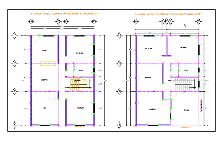 Planos de Castillos y Columnas | PDF