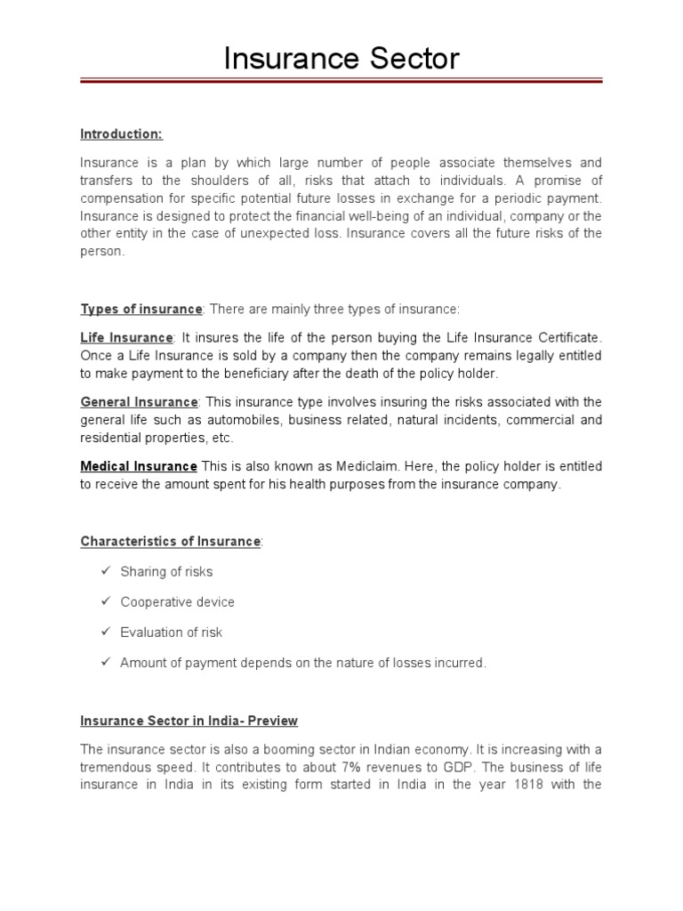 15 Insurance Sector | PDF | Insurance | Life Insurance