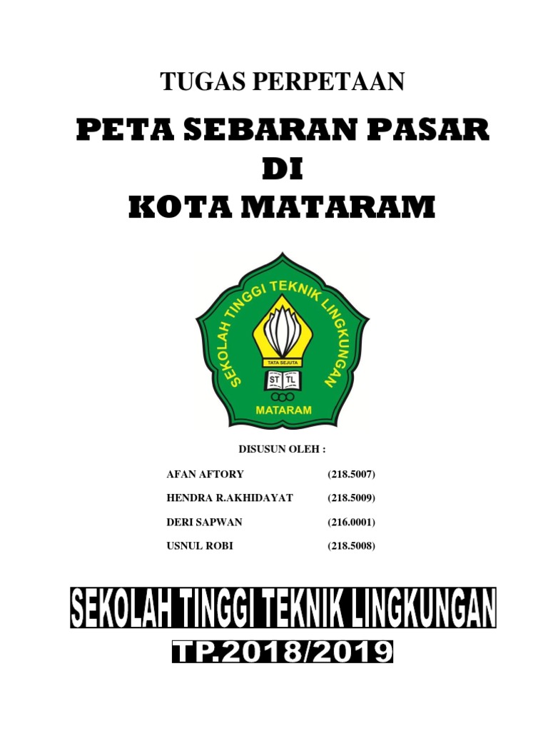 Peta Sebaran Pasar Tradisional Mataram | PDF | Perjalanan