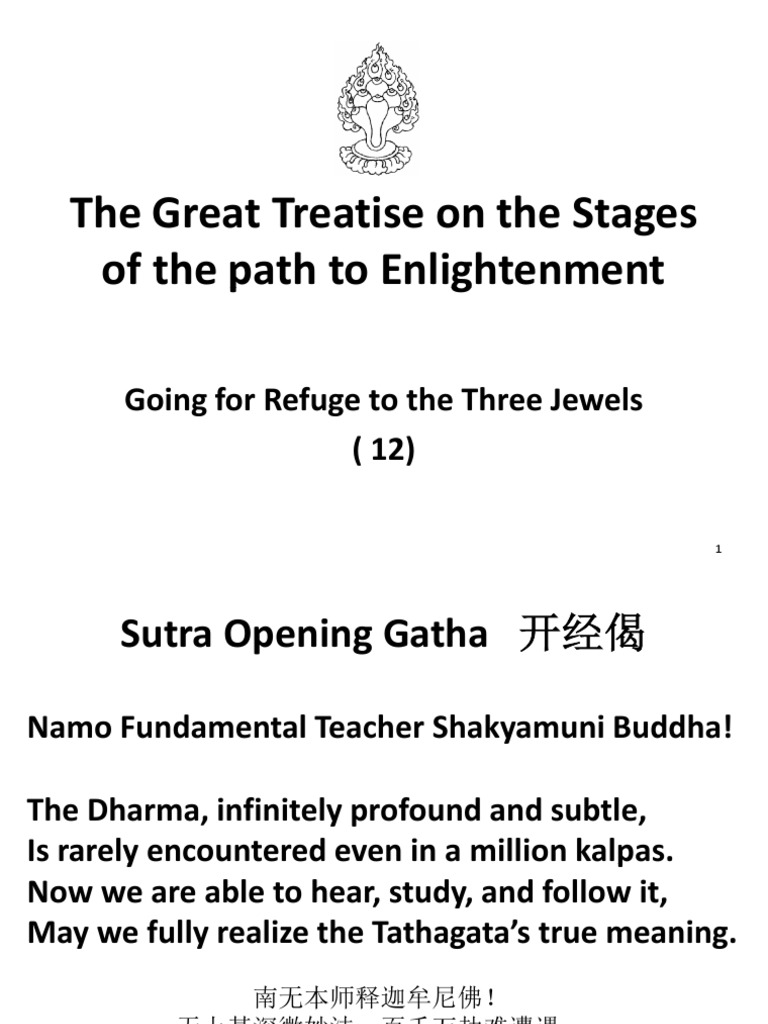 The Great Treatise On The Stages of The Path To Enlightenment of The ...