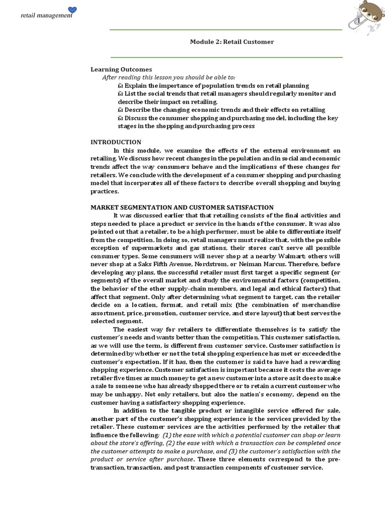 Understanding Retail Customers Through Population Trends | PDF ...