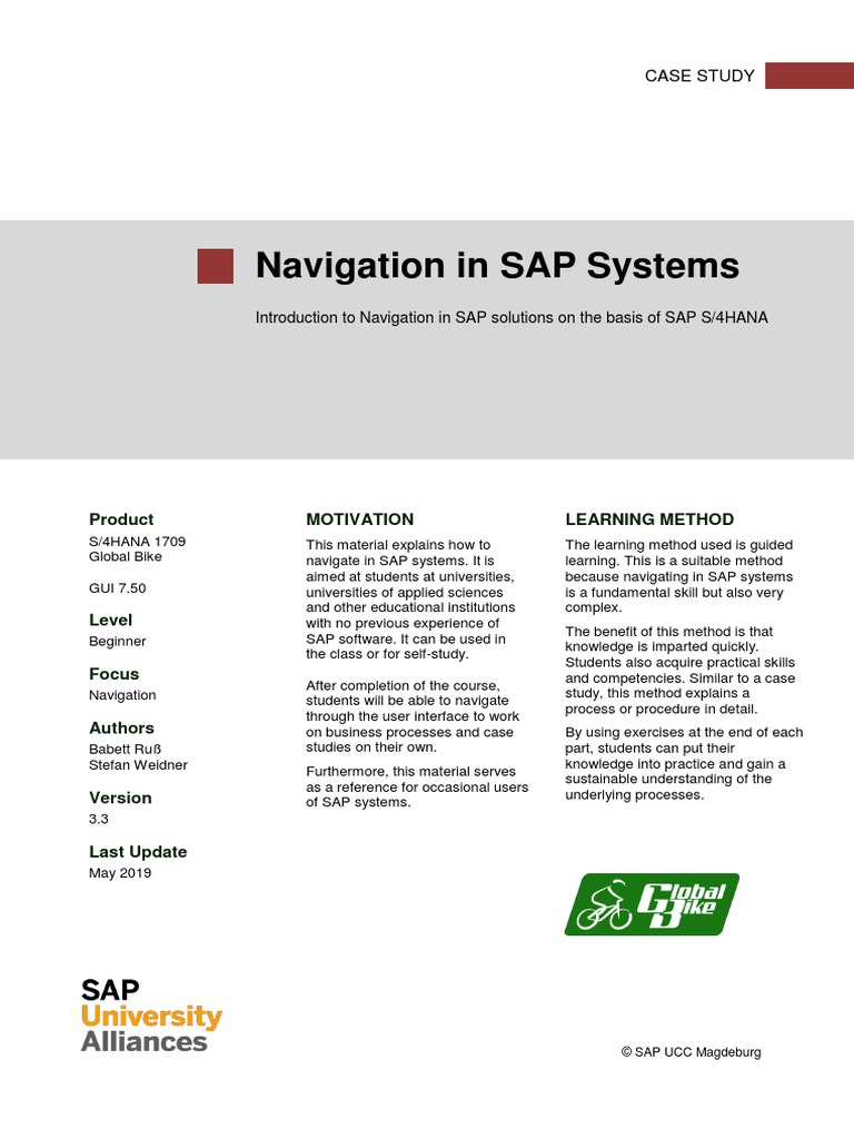 Navigation in SAP Systems: Introduction To Navigation in SAP Solutions ...