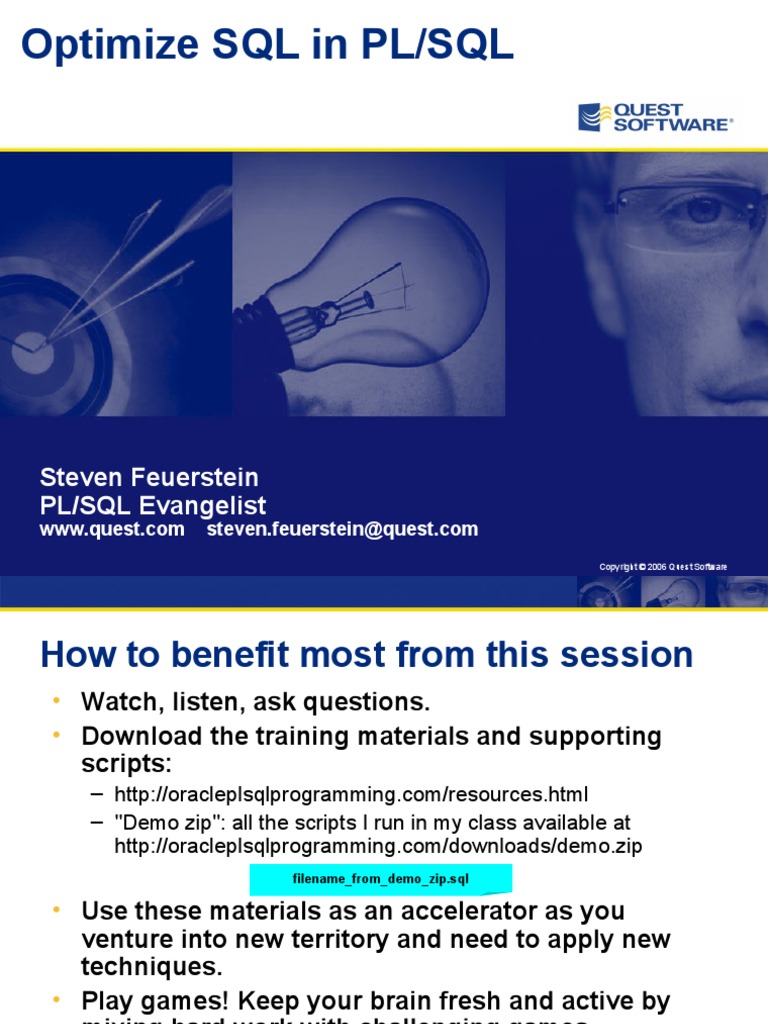 Optimize SQL in PL/SQL | PDF | Database Index | Pl/Sql