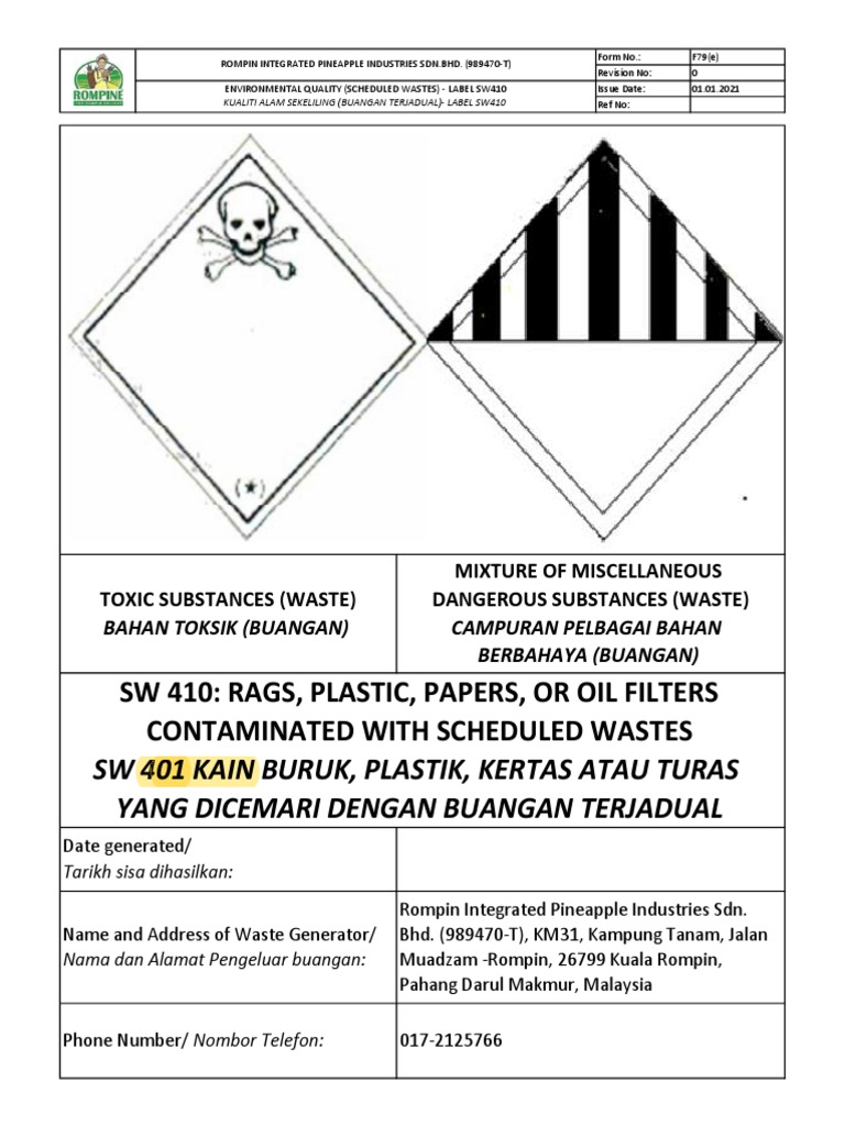 sw410 in Malay sw401 Need To Redo | PDF