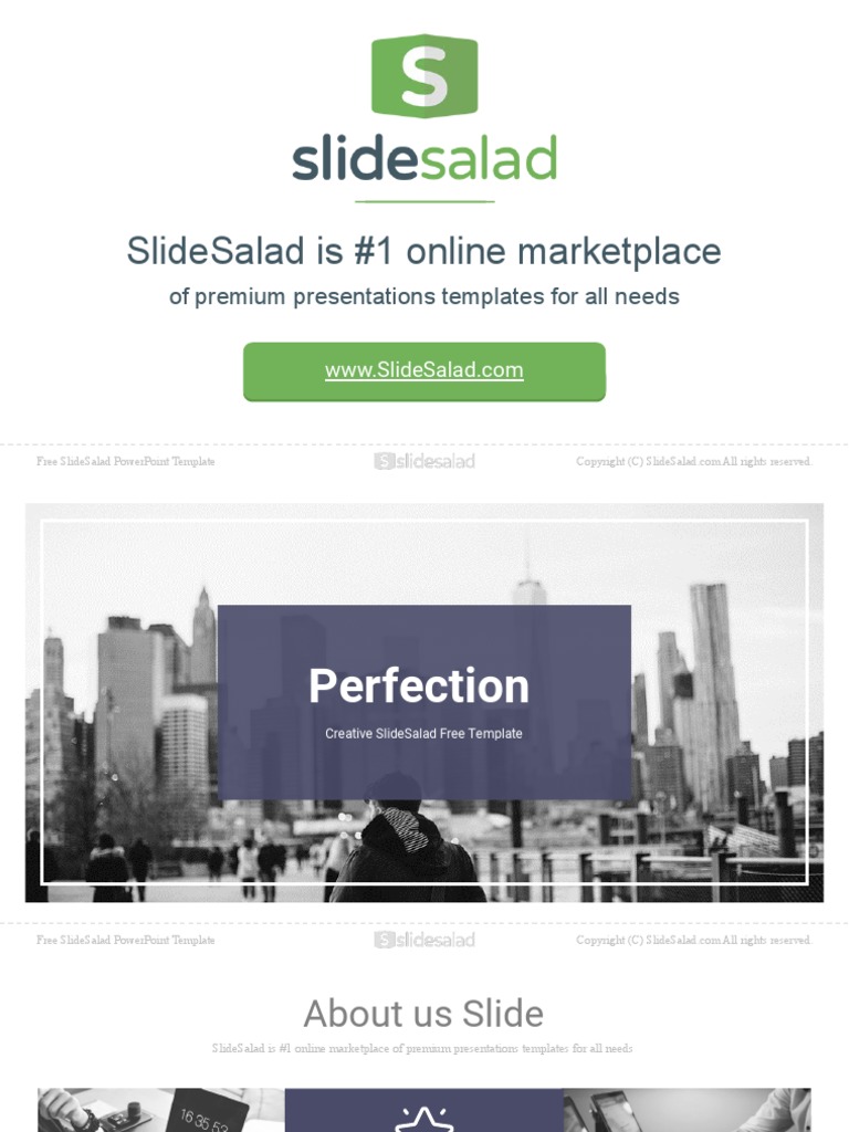 Perfection Free PowerPoint Template | PDF | Microsoft Power Point ...