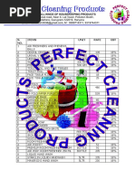 Housekeeping Material List | PDF | Detergent | Products Of Chemical ...