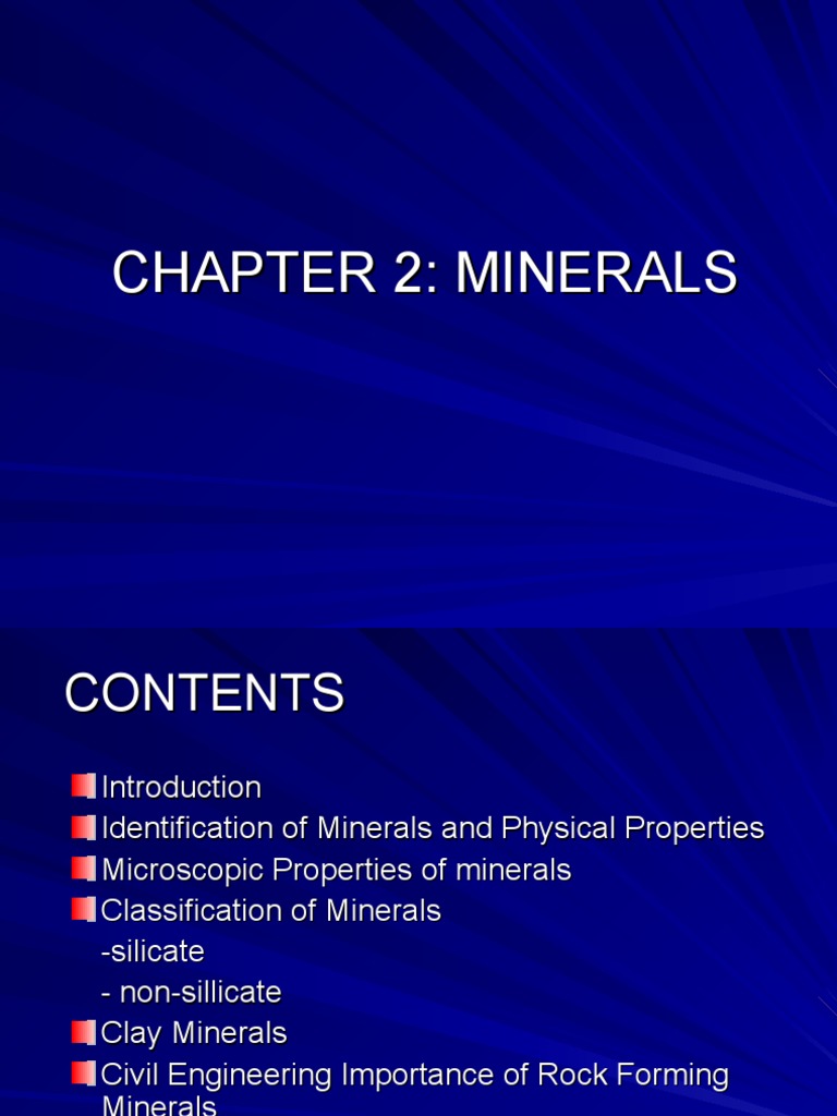 Understanding Mineral Properties and Classification | PDF | Minerals ...