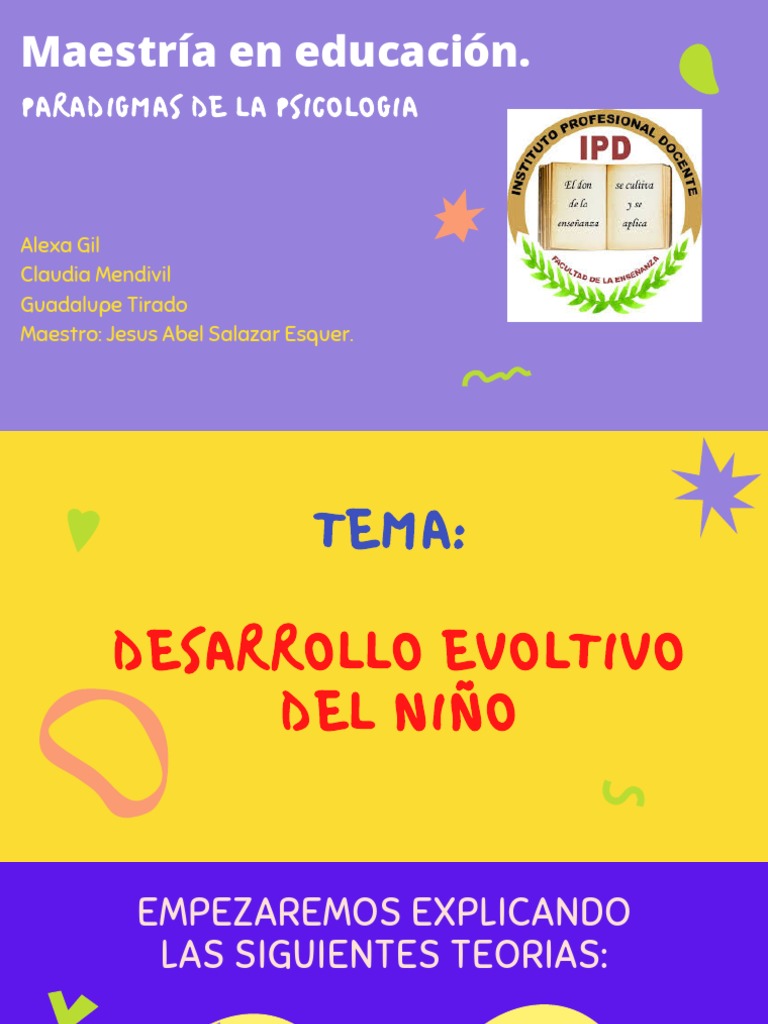 Etapas del Desarrollo Evolutivo Infantil | PDF | Aprendizaje ...