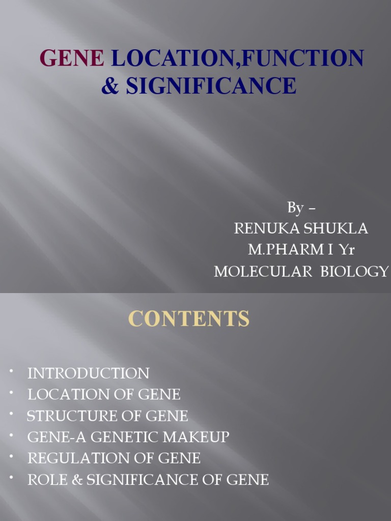 Gene Structure and Function Guide | PDF | Gene | Life Sciences