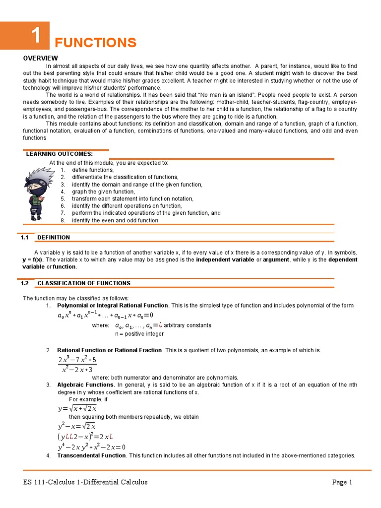 Functions: A X A X +a X+a A, A,, A | PDF | Variable (Mathematics ...