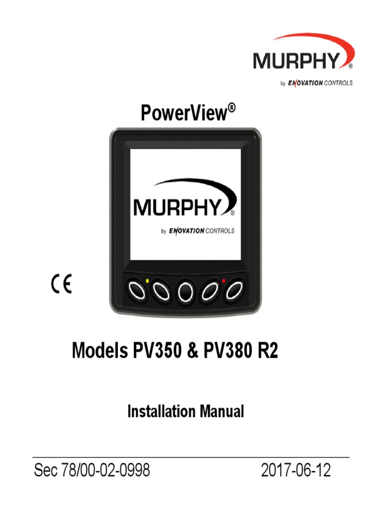 Murphy PV 380 Inst Guide | PDF | Electrical Connector | Computer Science
