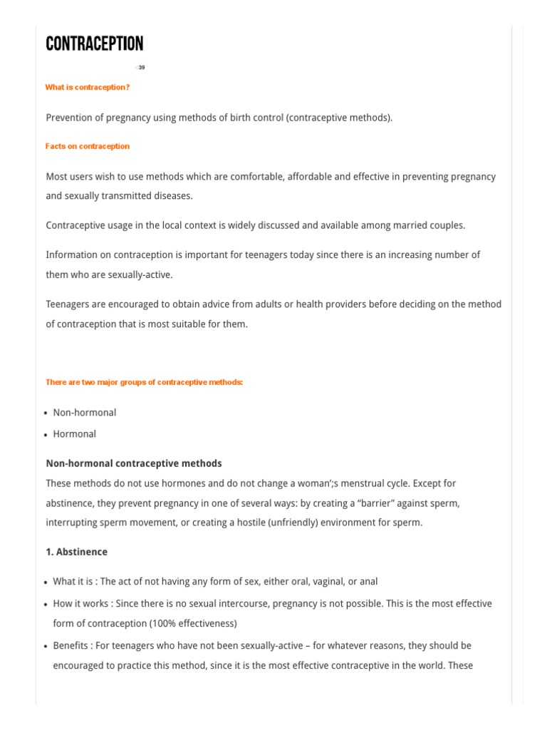 OBGYN Contraception Osce | PDF | Combined Oral Contraceptive Pill ...