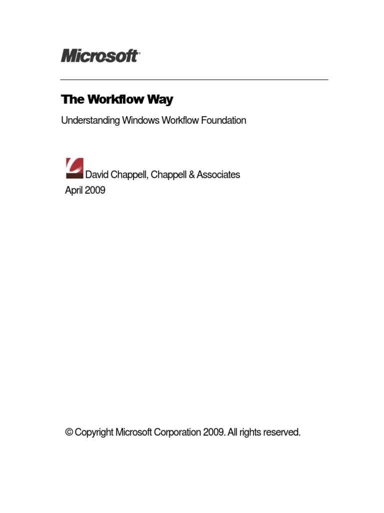 The Workflow Way: Understanding Windows Workflow Foundation | PDF | Business
